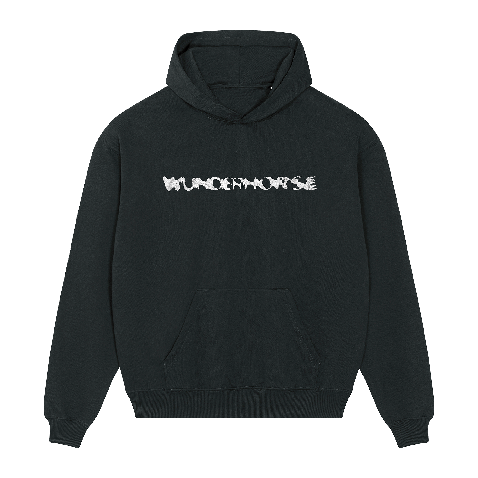 Winter Logo | Black Hoodie | Wunderhorse | Official Store